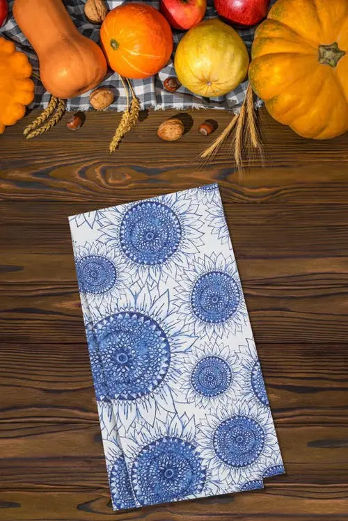 C&F HOME Harvest Sunflower Design Dishtowel