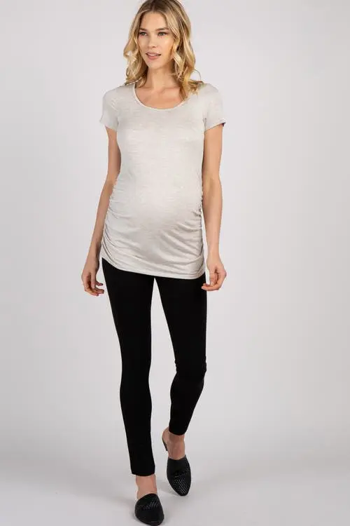 PINKBLUSH Skinny Maternity Pants - Black