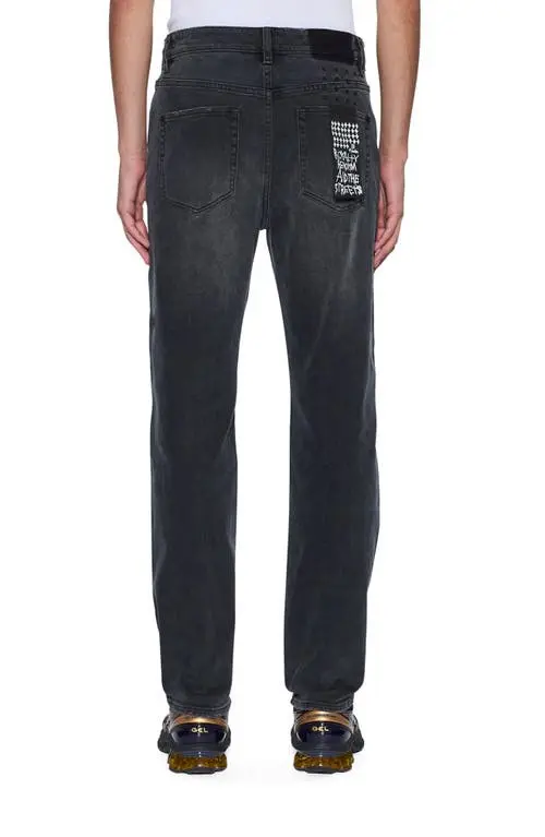 Ksubi Hazlow 3rd Degree Straight-leg Jeans - Charcoal