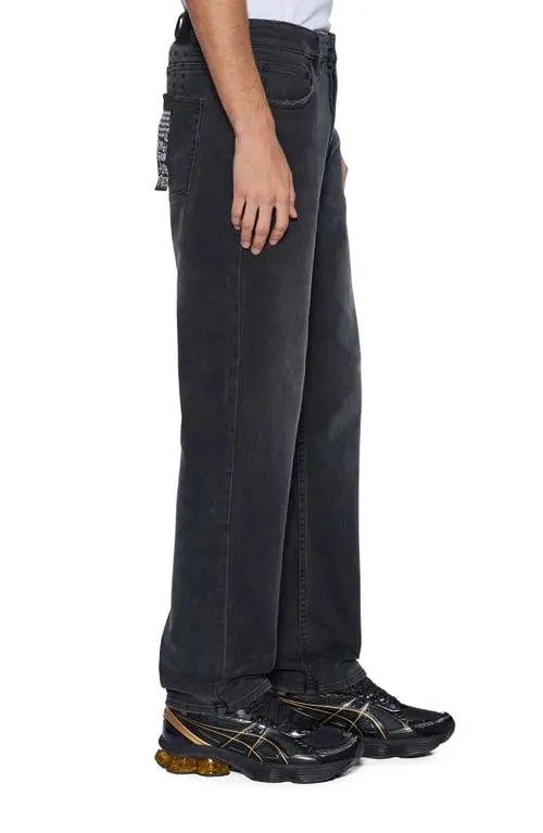 Ksubi Hazlow 3rd Degree Straight-leg Jeans - Charcoal