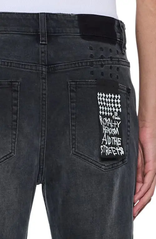 Ksubi Hazlow 3rd Degree Straight-leg Jeans - Charcoal