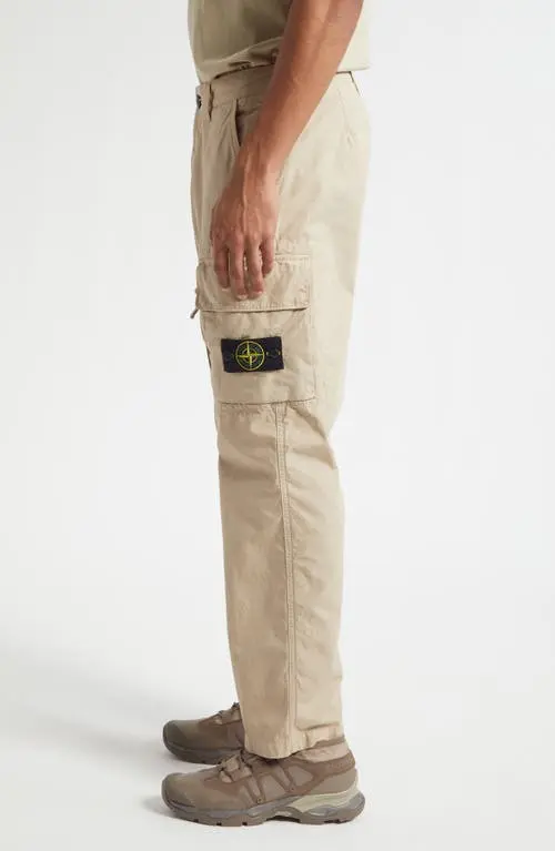 Stone Island Cotton Canvas Cargo Trousers