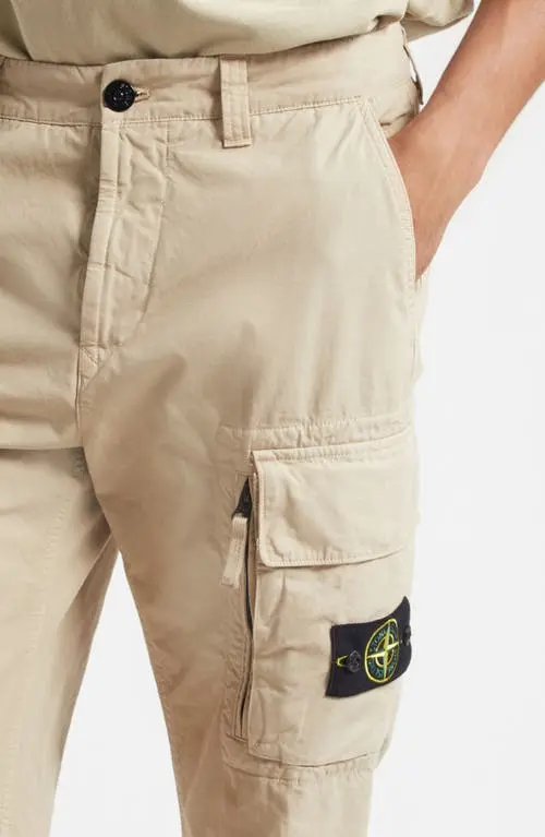 Stone Island Cotton Canvas Cargo Trousers
