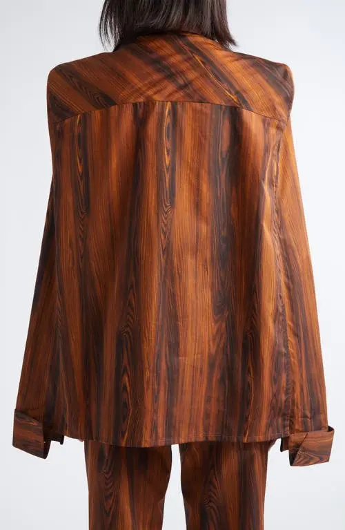JULIE KEGELS Corbusier Cape Shirt - Brown