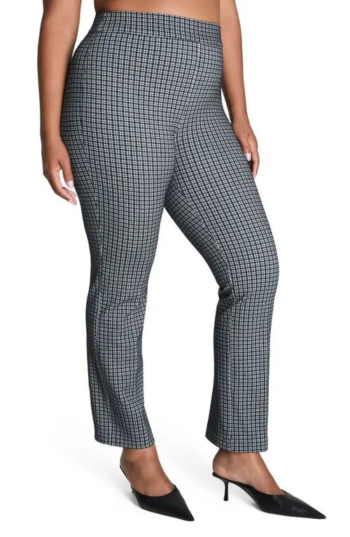 Spanx Ponte Slim Straight Jacquard Pants - Mini Collier