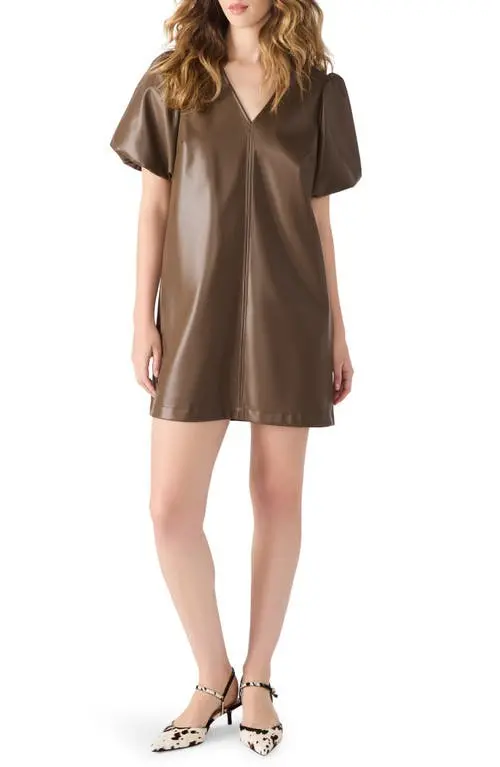 Steve Madden Tilly Faux Leather Mini Dress