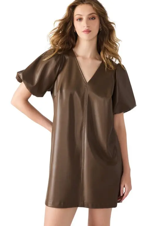 Steve Madden Tilly Faux Leather Mini Dress