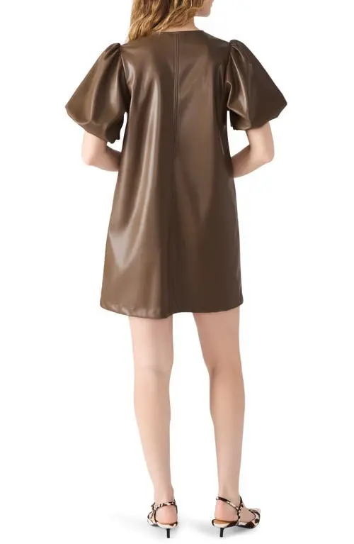 Steve Madden Tilly Faux Leather Mini Dress