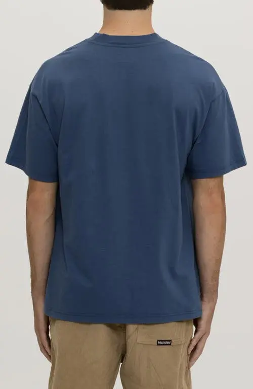 MAUI & SONS X Pabst Blue Ribbon Surf Graphic T-shirt - Navy