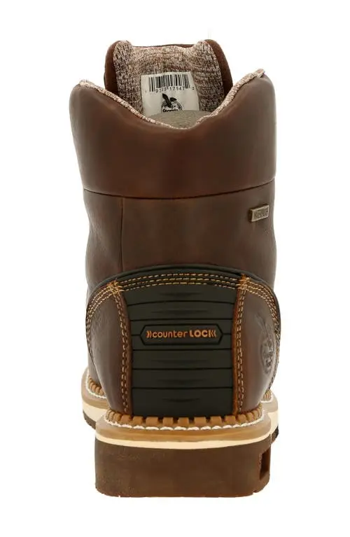 GEORGIA BOOT 6-in Amp Lt Wedge Waterproof Moc-toe Work Boot