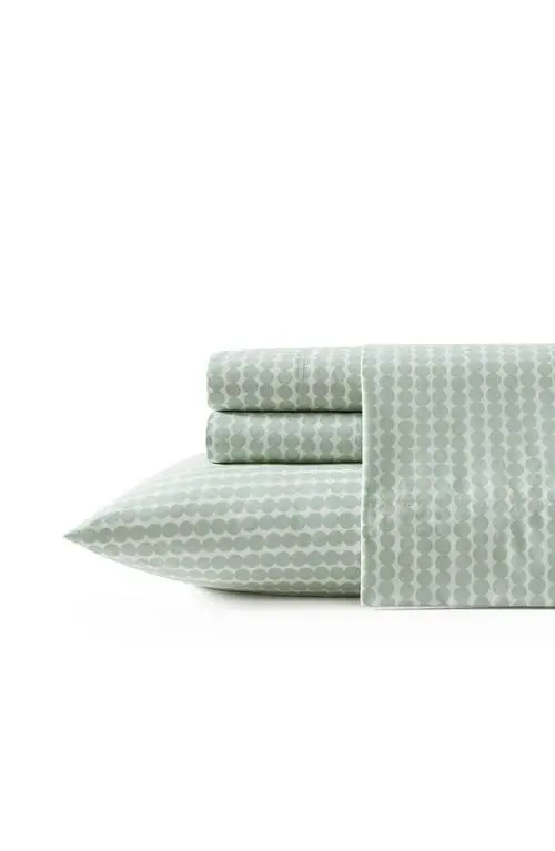 Marimekko Pikku Rasymatto Cotton Percale Sheet Set - Light Green