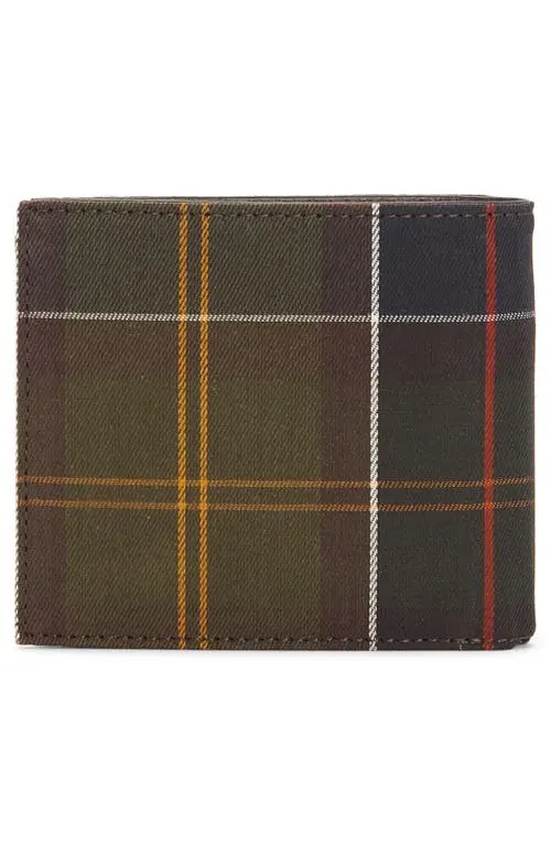 Barbour Tartan Plaid Rfid Bifold Wallet