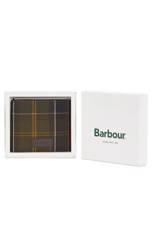 Barbour Tartan Plaid Rfid Bifold Wallet
