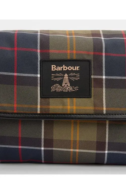 Barbour Tartan Hanging Wash Bag
