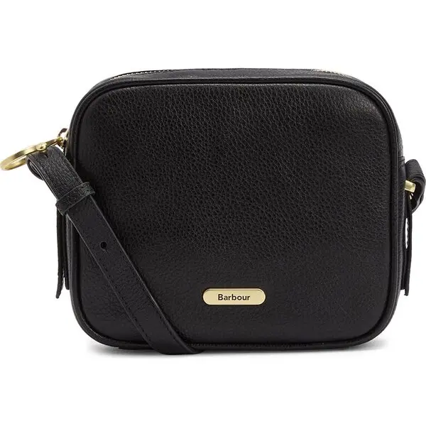 Barbour Daphne Leather Crossbody Bag - Black
