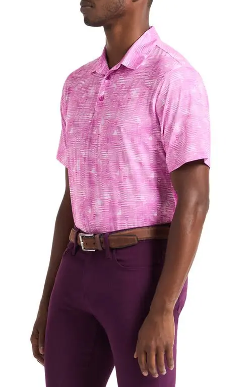 Robert Graham Norlen Geo Pattern Performance Golf Polo