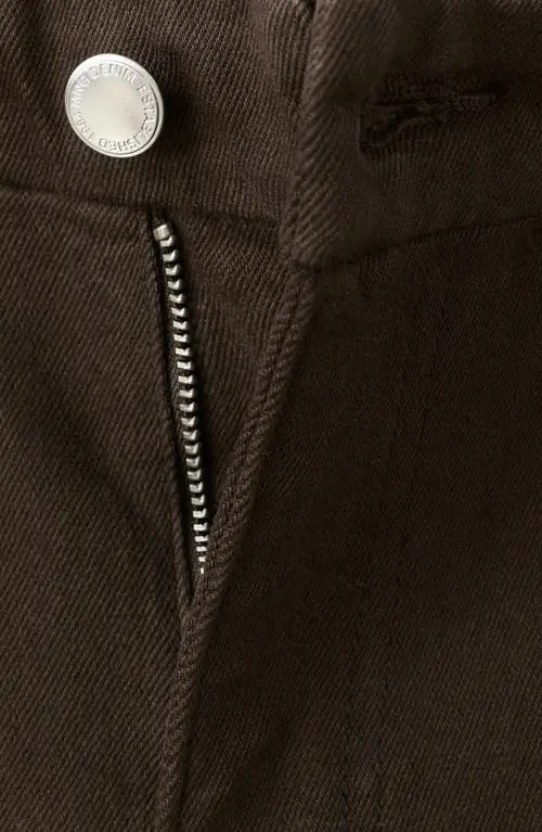 Mango High Waist Flare Leg Jeans - Chocolate