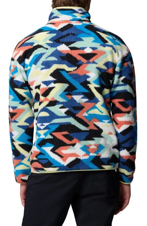 Columbia Printed Fleece Pullover - Compass Blue Reflections