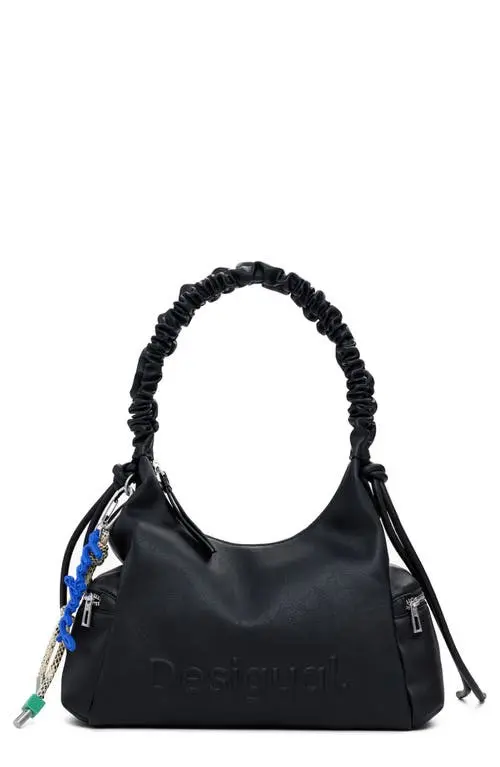 Desigual Faux Leather Shoulder Bag - Black