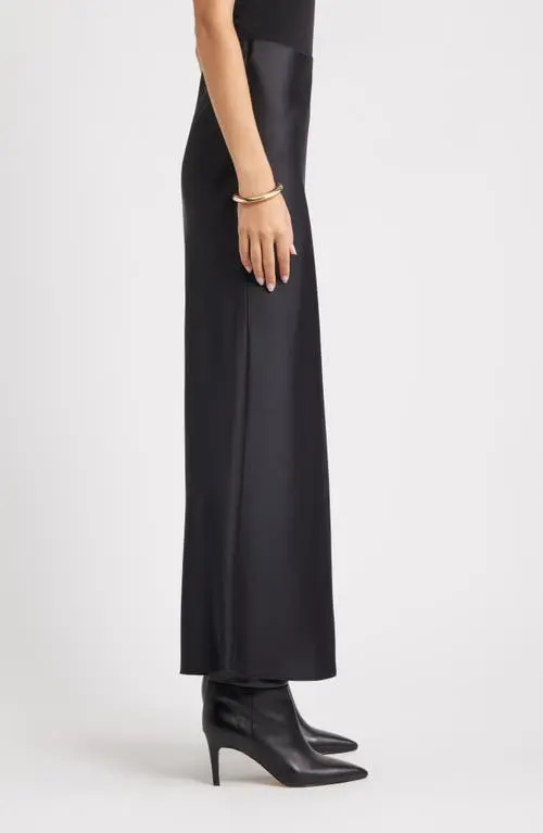 OPEN EDIT Satin A-line Maxi Skirt