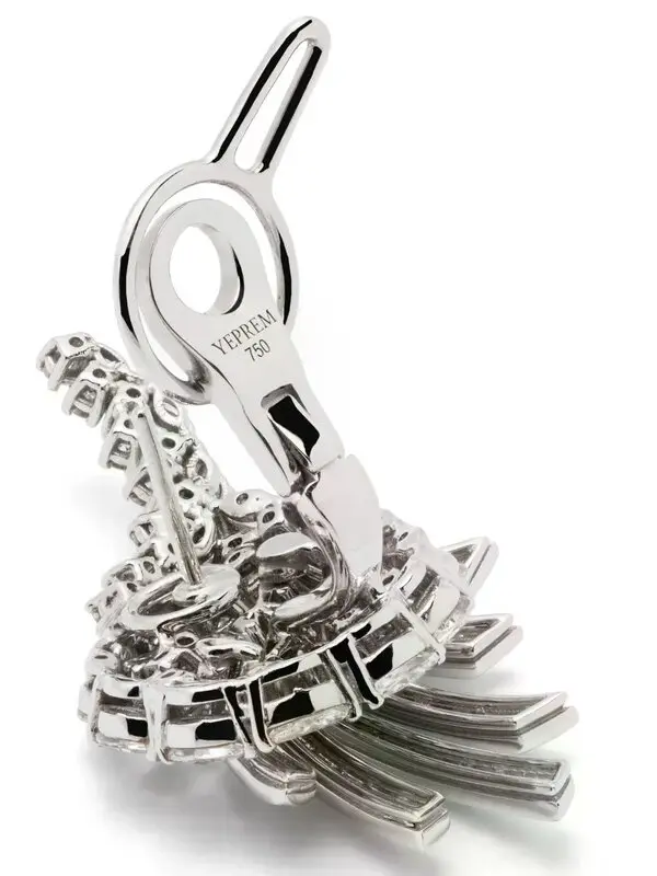 Yeprem Y-couture 18kt White Gold Diamond Earrings