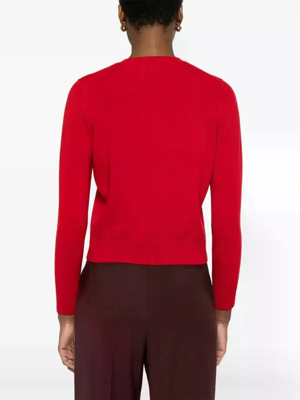 Alpha Studio Button-front Cardigan - Red