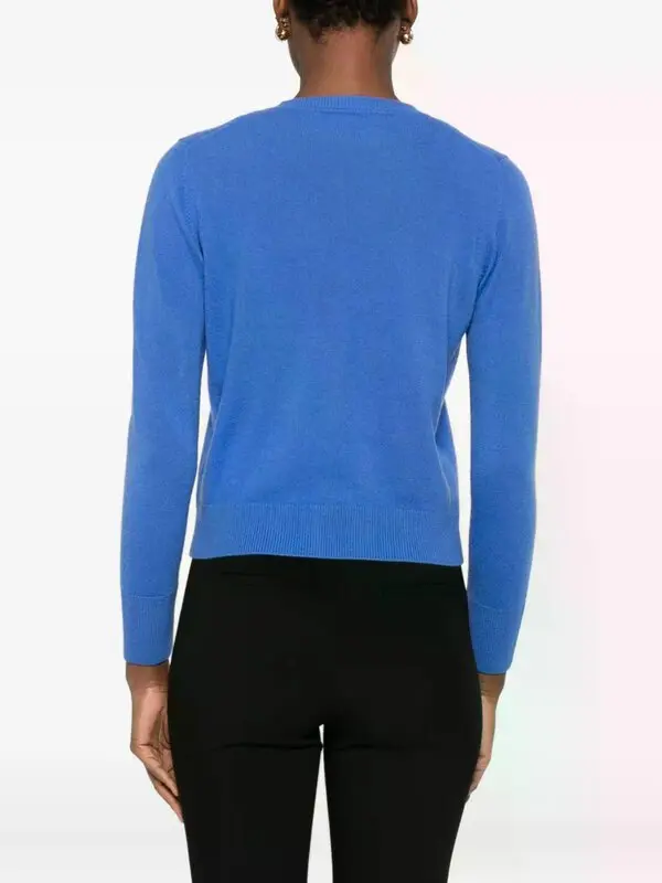 Alpha Studio Buttoned Wool Cardigan - Blue
