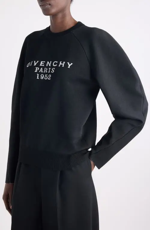 Givenchy Logo Intarsia Crewneck Sweater