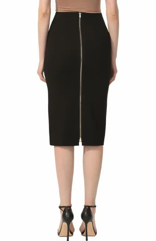 KIMI + KAI Exposed Back Zip Pencil Skirt