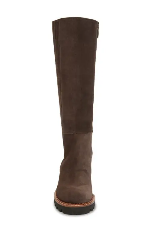 Paul Green Candice Knee High Boots - Mocha Soft Suede