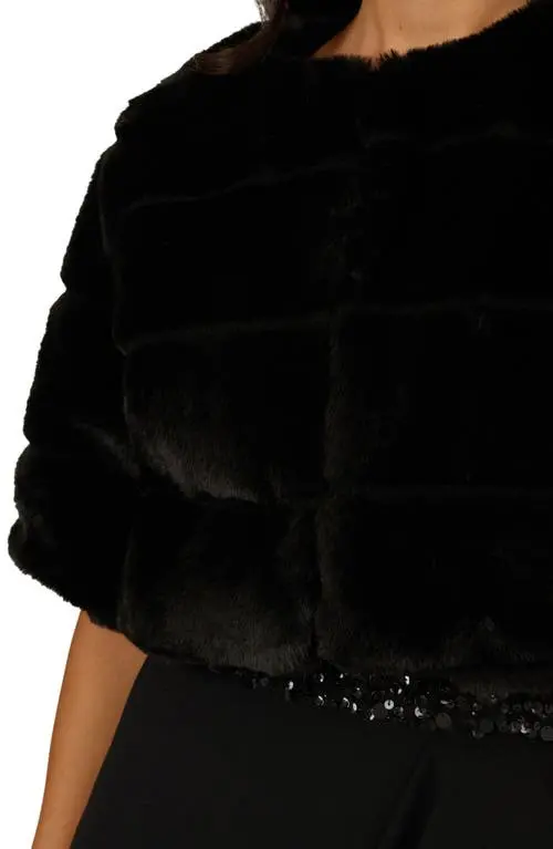Adrianna Papell Faux Fur Jacket