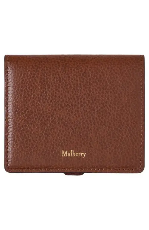 Mulberry Small Roxanne Classic Grained Leather Wallet - Oak