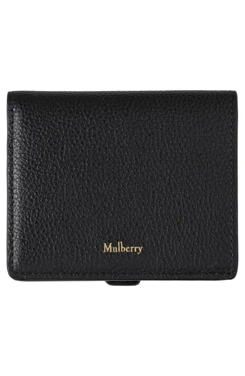 Mulberry Small Roxanne Classic Grained Leather Wallet - Black