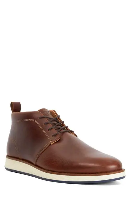 Dune London Plain Toe Chukka Boot - Brown