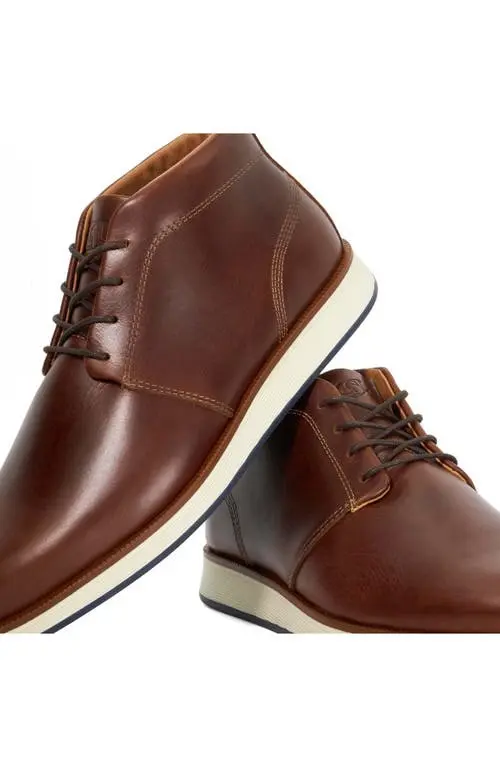 Dune London Plain Toe Chukka Boot - Brown