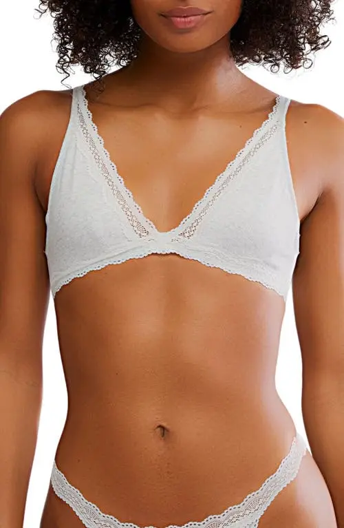 Free People Intimately Fp Oh My Darling Plunge Bralette - Grey Combo