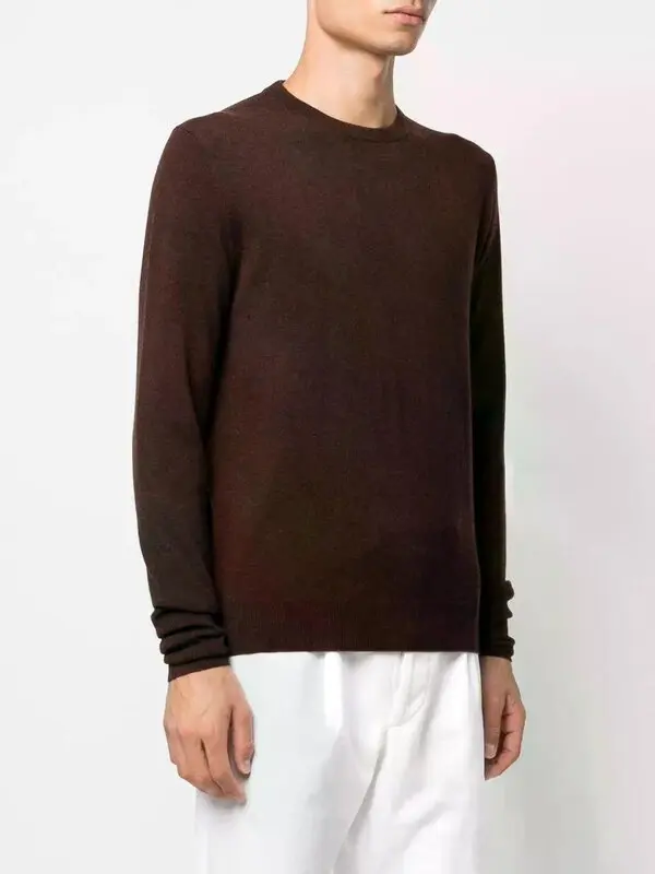 BALLANTYNE Crew Neck Cashmere Jumper - Brown
