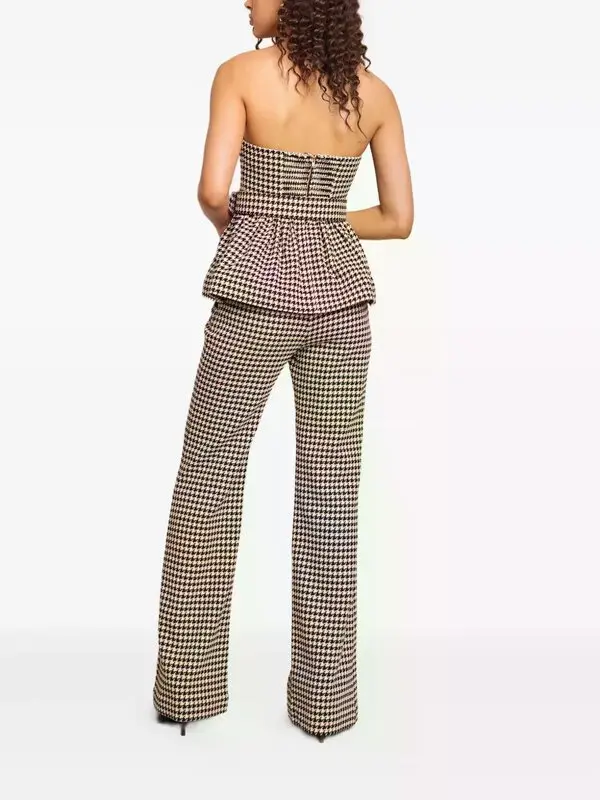 Cara Cara Christopher Houndstooth Flared Trousers