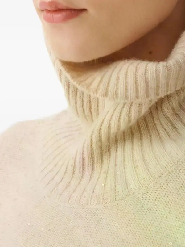 Fabiana Filippi Sequin-embellished Turtleneck Sweater