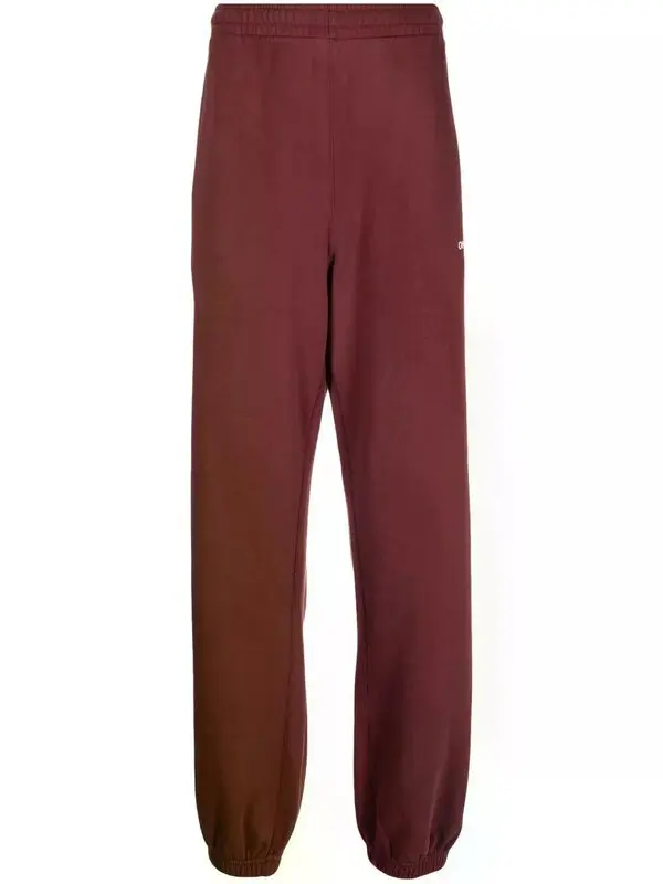 Off-White Logo-print Cotton Track Pants - Blue