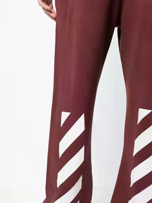 Off-White Logo-print Cotton Track Pants - Blue