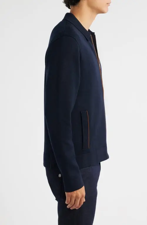 34 Heritage Collared Zip-up Cardigan