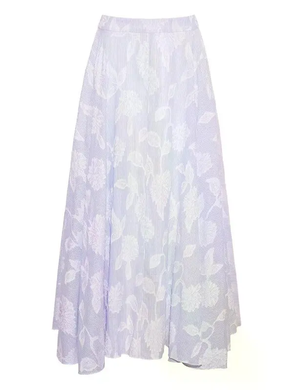 Cara Cara Floral-print Sculpted Skirt