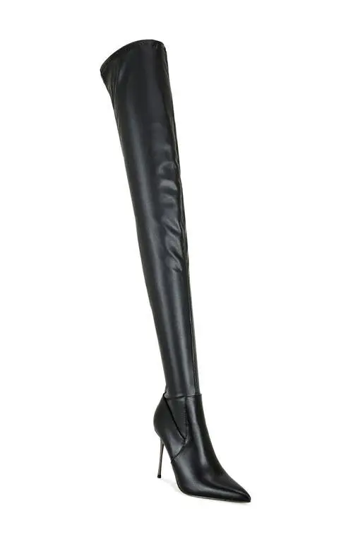 AZALEA WANG Milandra Thigh High Stiletto Boots