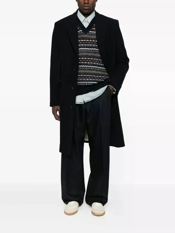 GOLDEN GOOSE Wool-blend Button Coat