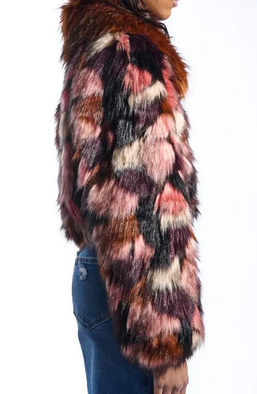 AZALEA WANG Faux Fur Jacket