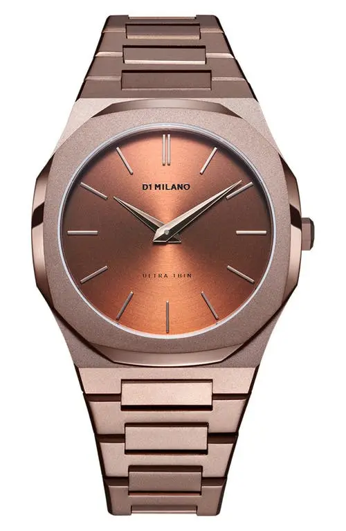 D1 MILANO Ultra Thin Bracelet Watch - Brown