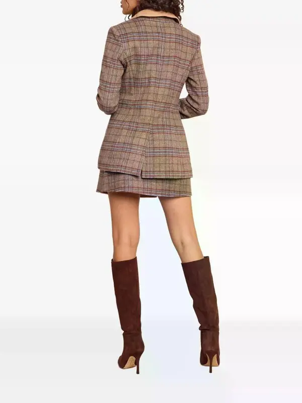 Cara Cara Plaid A-line Wrap Skirt