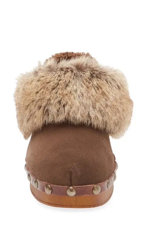 CHOCOLAT BLU Fadia Faux Shearling Mule