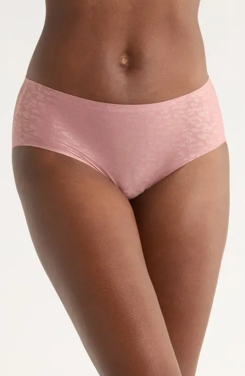 Chantelle Soft Stretch Hipster Briefs - Pink Leo Shimmer Print-b17